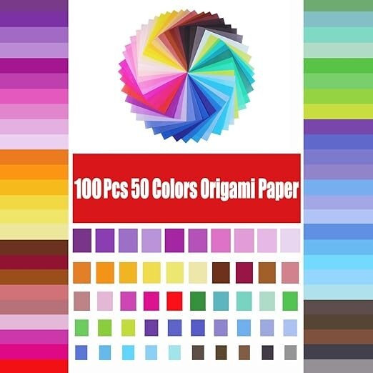 Origami Paper Large, Opret 100 Sheets 20x20cm / 8 inch Large Origami ...