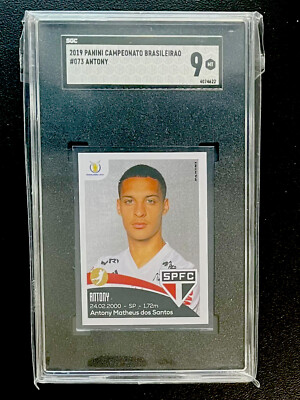 2019 Panini Antony RC Sticker SGC 9 Campeonato Brasileirao Manchester ...