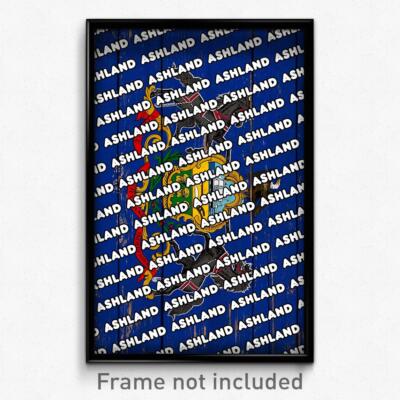 Ashland Pennsylvania Poster (PA City Souvenir 11x17 Town Print) | eBay