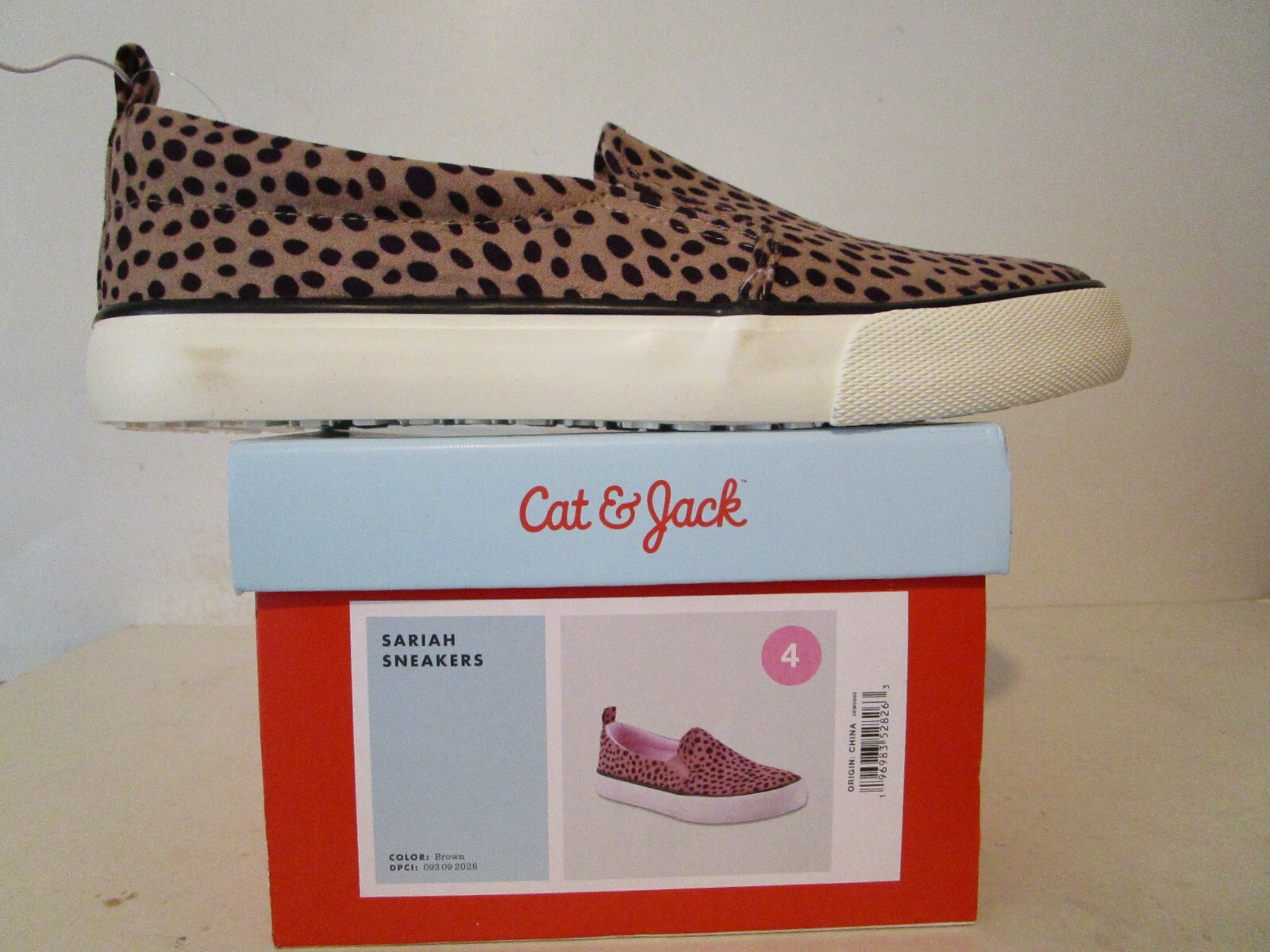 Cat & Jack Girls Sariah Twin Gore Cheetah Print Slip On Fashion ...