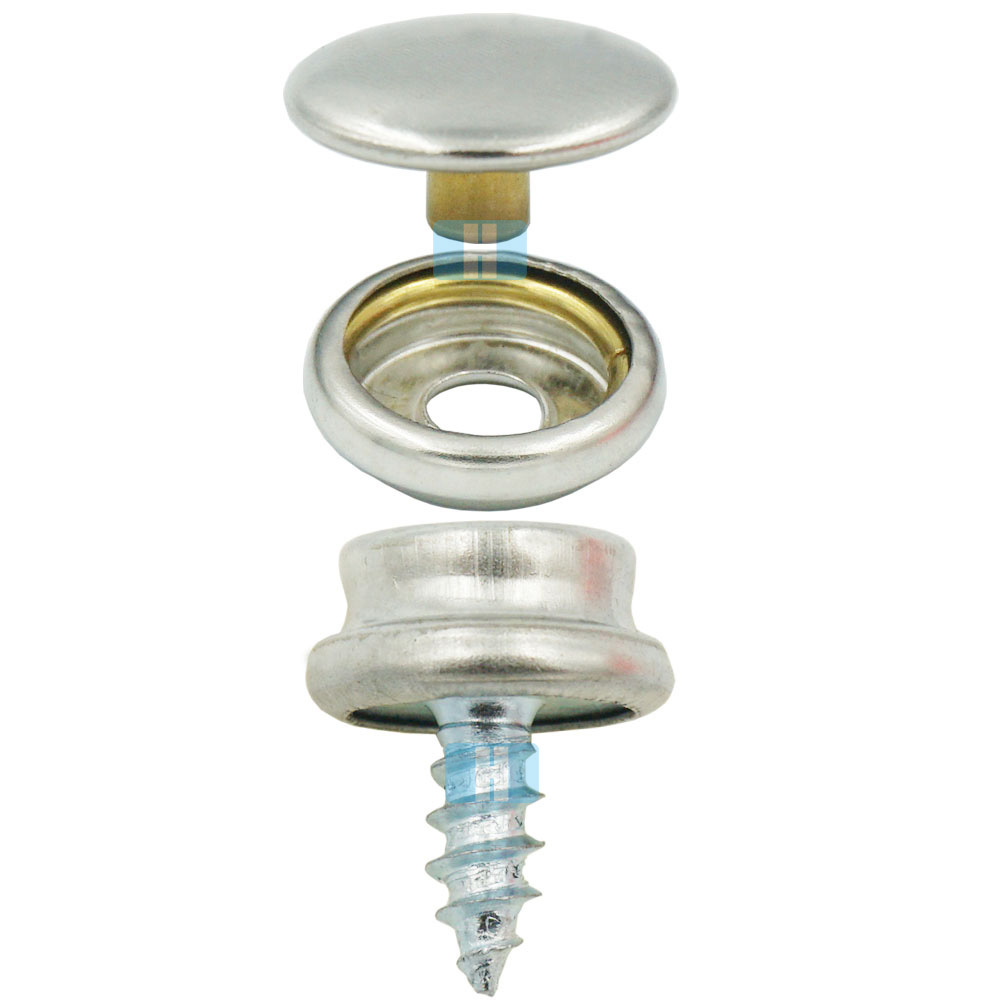 10mm 15mm Stainless Caps Sockets Snap Canopies Screw Stud Buckle Canvas ...