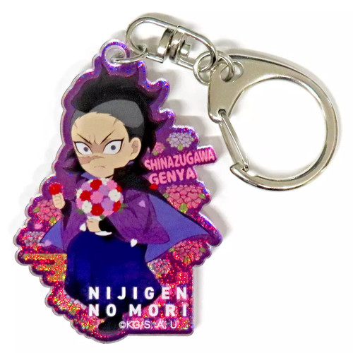 Nijigen no Mori x Demon Slayer Genya Fushikawa Neon Acrylic Keychain ...