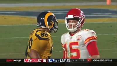 2018 MNF - Los Angeles Rams vs Kansas City Chiefs DVD Mahomes vs Goff ...