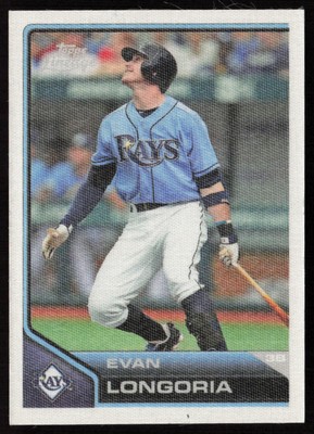 Evan Longoria 2011 Topps Lineage Topps Cloth Stickers #TCS28 - Tampa ...