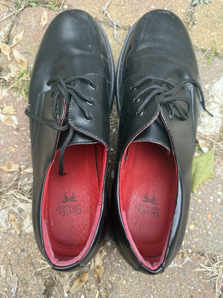 Devils Advocate Shoes Size 12 Black Leather | eBay UK