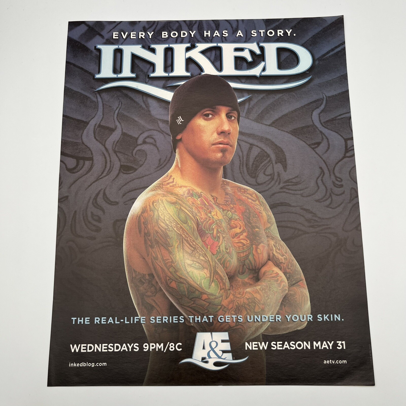 INKED TV Show 2006 New Season Promo Ad PRINT AD ONLY 9.5"x12" Carey ...