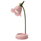 Adjustable Swing Arm LED Desk Lamp with Eye-Caring Flower Design Light ...