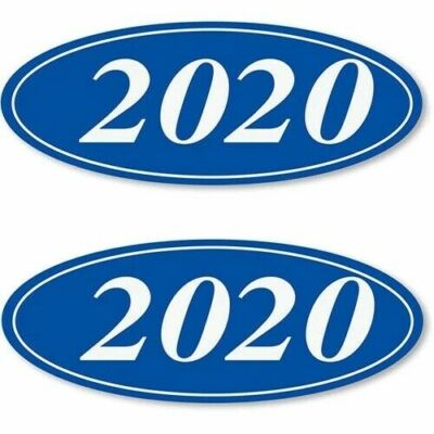 Oval Model Year Stickers, Windshield Stickers for Car Dealers, Car Lots ...