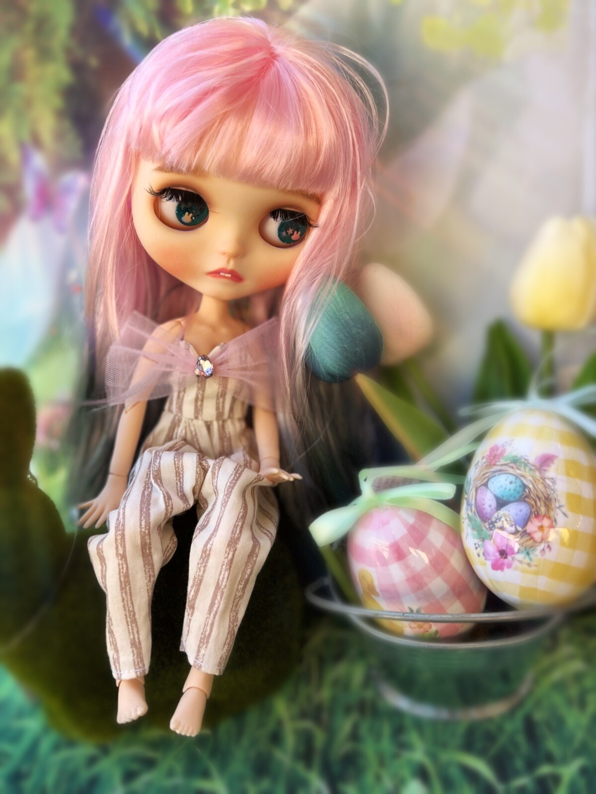 blythe doll custom, DODI -Blythe Enjoys Easter Time 🐣🌷🐇 | eBay