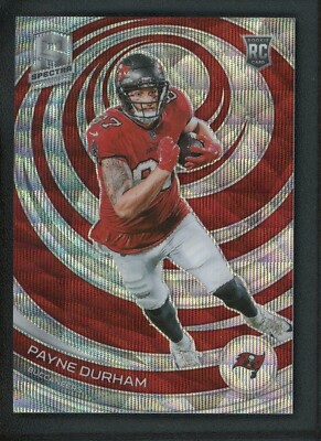 2023 PAYNE DURHAM 02/11 PANINI SPECTRA WAVE RED SILVER ROOKIE RC#185 ...