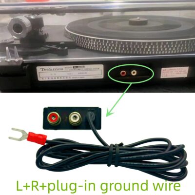 5-ft Phonograph Turntable Ground Wire for Technics Plug-in Phono Cable ...