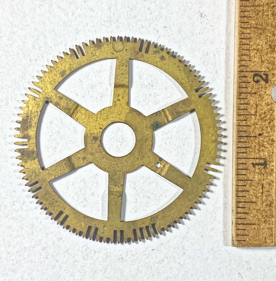 Antique Clock Movement Count Wheel (61.56mm Dia, 10.31mm Inner Dia ...