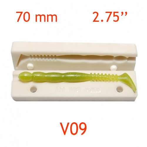 Rockvibe Shad Bait Mold Shad Fishing Soft Plastic Lure 38-100 mm | eBay