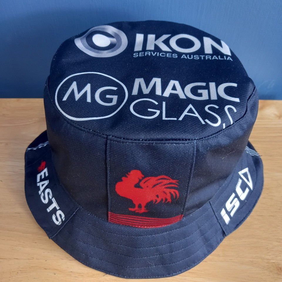SYDNEY ROOSTERS Rugby League NRL Bucket Hat from Upcycled Official vest ...