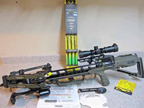 TenPoint Turbo X Moss Green Crossbow Package w/Rangemaster 100-new | eBay