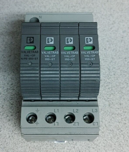 PHOENIX CONTACT VAL-SEC-T2-3S-350-FM SURGE ARRESTER w/ SURGE PROTECTORS ...