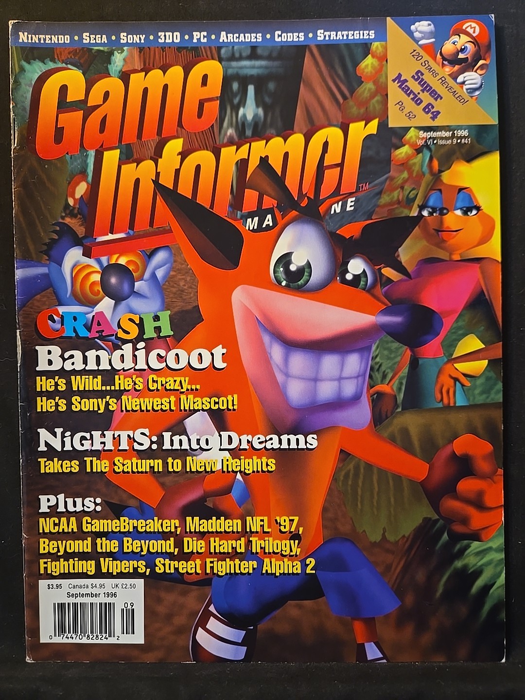 Game Informer Vintage Video Game Magazine #41 September 1996 Crash ...