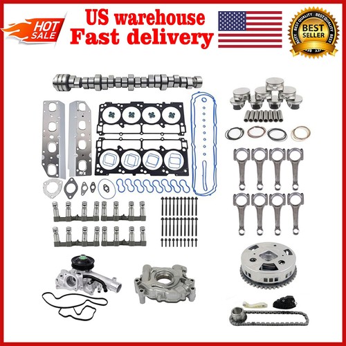 Complete Engine Overhaul Rebuild MDS Camshaft and Lifters kit for Ram ...