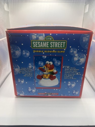 Sesame Street Bubble Blowing Elmo With Bubbles Works, Santa's Action ...
