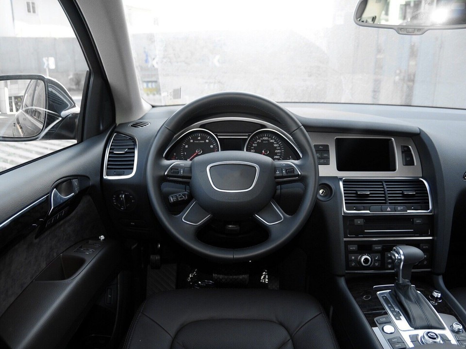 Center Console Dashboard Panel Frame RED Carbon Fiber Trim For Audi Q7 ...