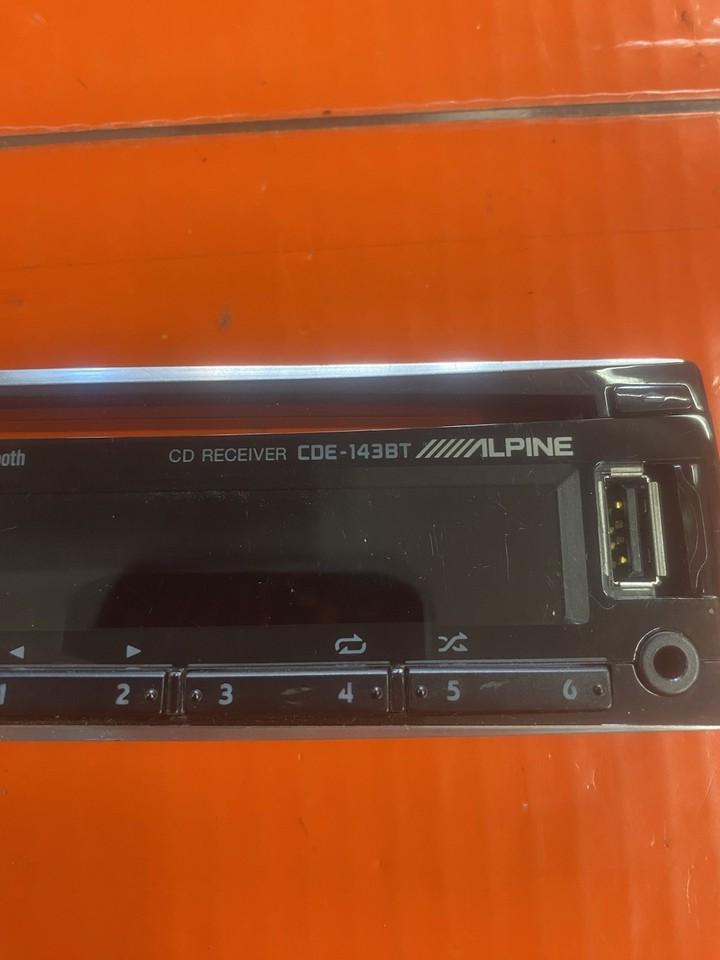 ALPINE CDE-143BT FACEPLATE | eBay