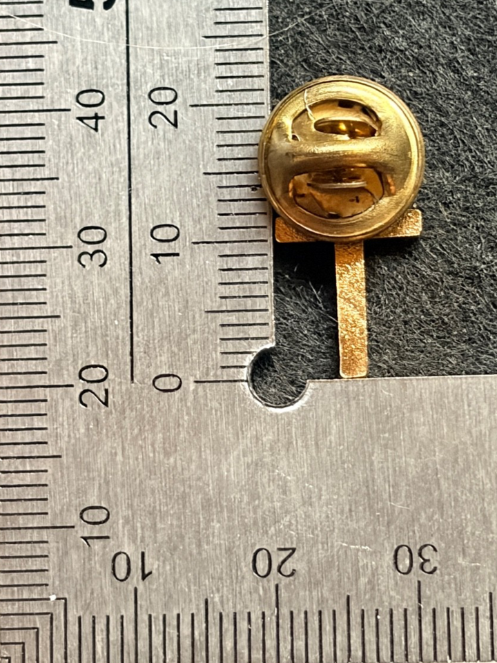 TWO BAR PATRIARCHAL CROSS ARCHIEPISCOPAL CROSS BLUE ENAMEL GOLD TONE ...