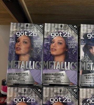 2 Boxes Schwarzkopf Got2b Metallics permanent hair color | eBay