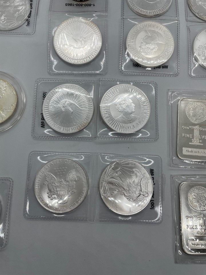 19 oz .999 Fine Silver Coins – Money Metals Exchange – Bullion Lot ...