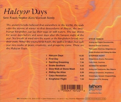 STEVE ROACH - STEPHEN KENT - KENNETH NEWBY HALCYON DAYS NEW CD ...