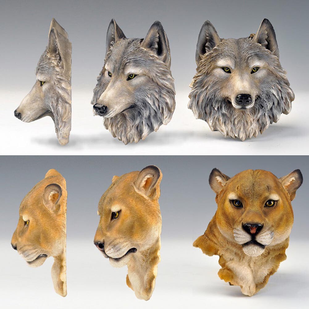 Wall Mount Hanging Animal Head Ornament Decoration Resin Realistic ...