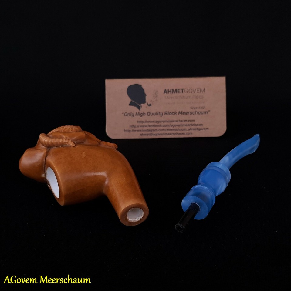 Davy Jones Block Meerschaum Pipe, Smoking Pipe, Pipa de tabaco, La Pipa ...