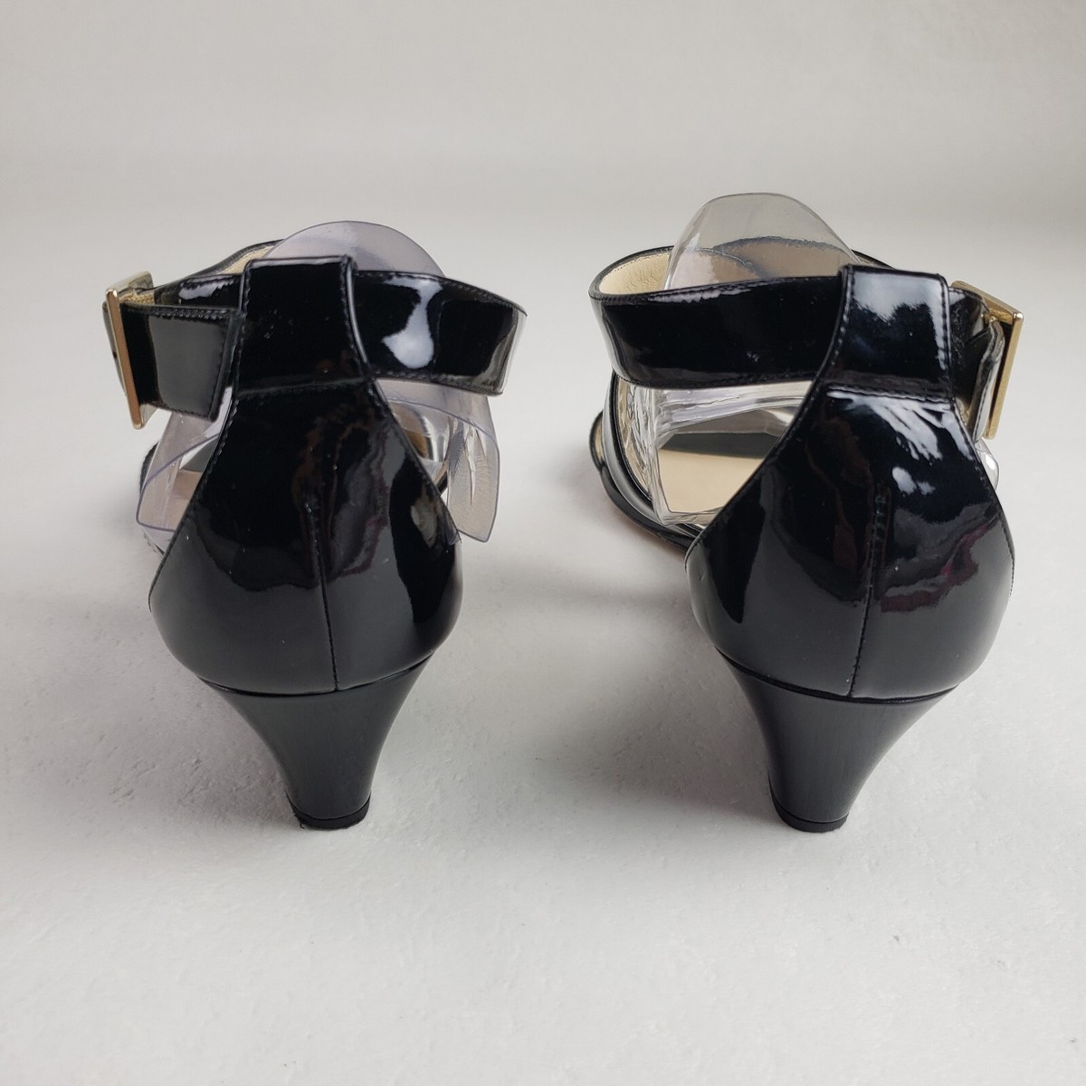 Jimmy Choo Chiara Patent Leather Wedge Womens 7.5 Black Jimmy Choo Chiara Patent Leather Wedge Womens 7.5 Black
