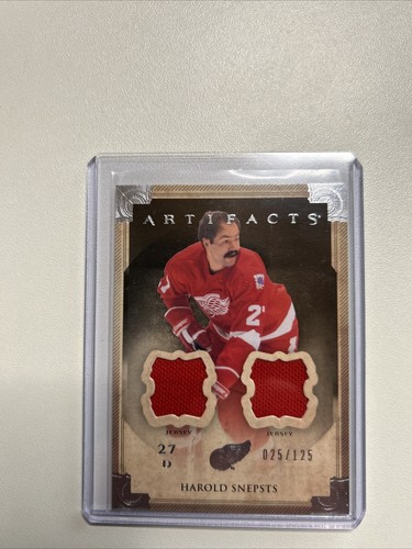 2013-14 UD Artifacts Harold Snepsts 25/125 Jersey-- Dual Patch Red ...