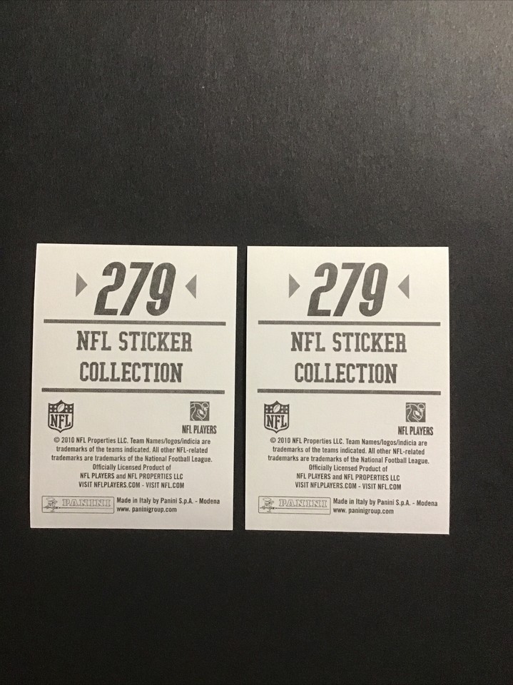 (2) 2010 Panini NFL Sticker FOIL #279 Shaun Phillips - NM-MINT - 6989 ...