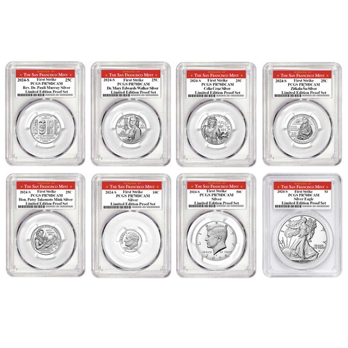 2024-S Limited Edition Silver Proof Set 8pc Set PCGS PR70DCAM FS San ...