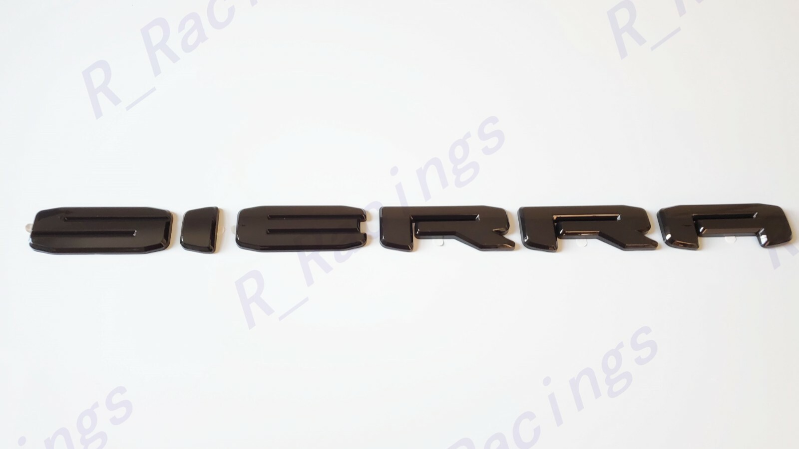 Overlay GLOSS BLACK 2019+ UP GMC SIERRA LETTER EMBLEM 1500 2500 3500 ...