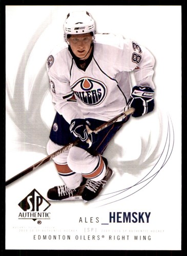 2009-10 SP Authentic Ales Hemsky Edmonton Oilers #73 | eBay