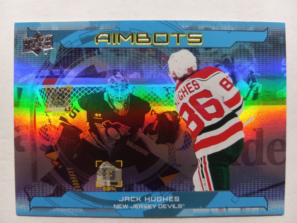 2024-25 Upper Deck Series 1 Aimbots #AB-17 Jack Hughes | eBay