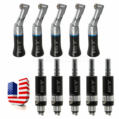 Dental Contra Angle & Air Motor 4Hole Low Slow Speed Handpiece Black 1 ...