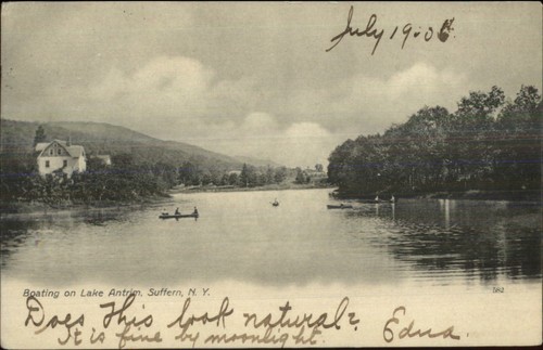 Suffern NY Boating Lake Antrim c1905 Postcard | eBay