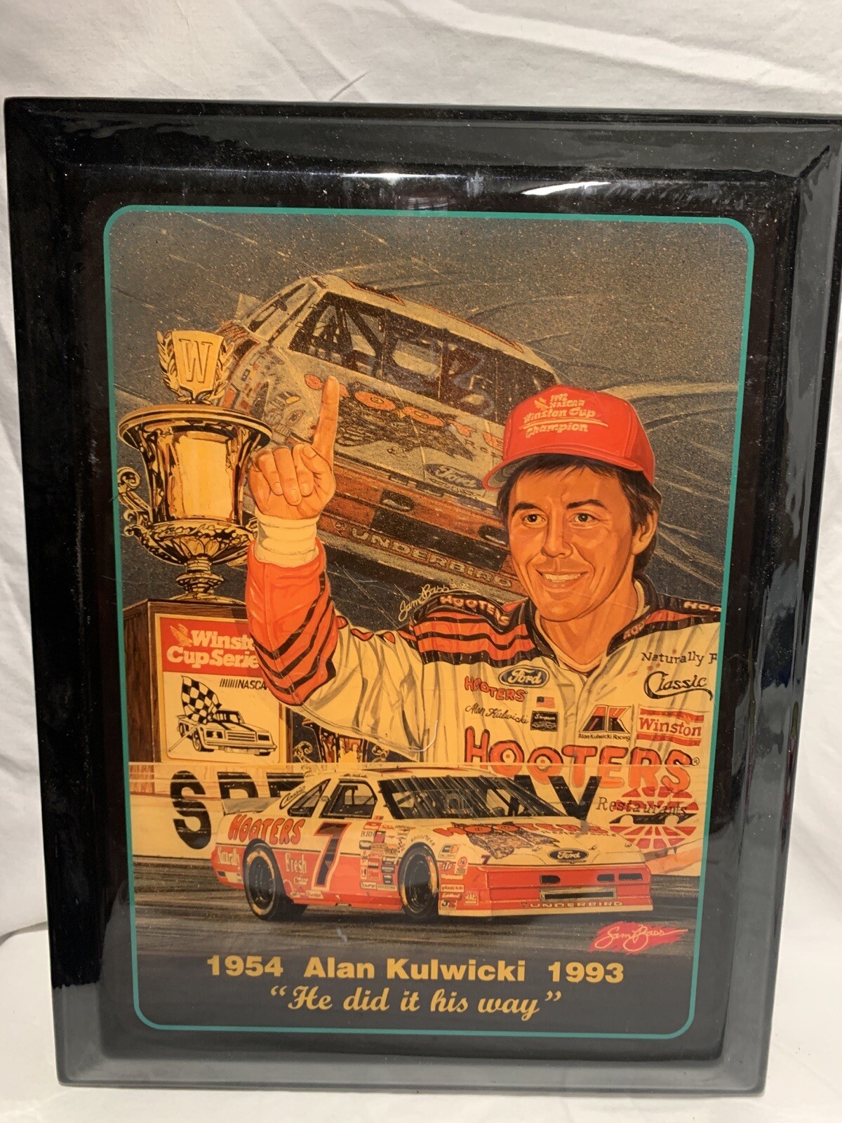 Vintage ALAN KULWICKI Racing Car Driver NASCAR 80’s Picture Photo | eBay