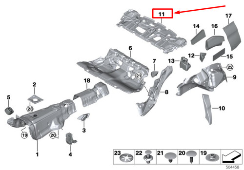 NEW BMW 3 G20 UPPER PARTIT. TRUNK SOUND INSULATION 51487445271 7445271 ...