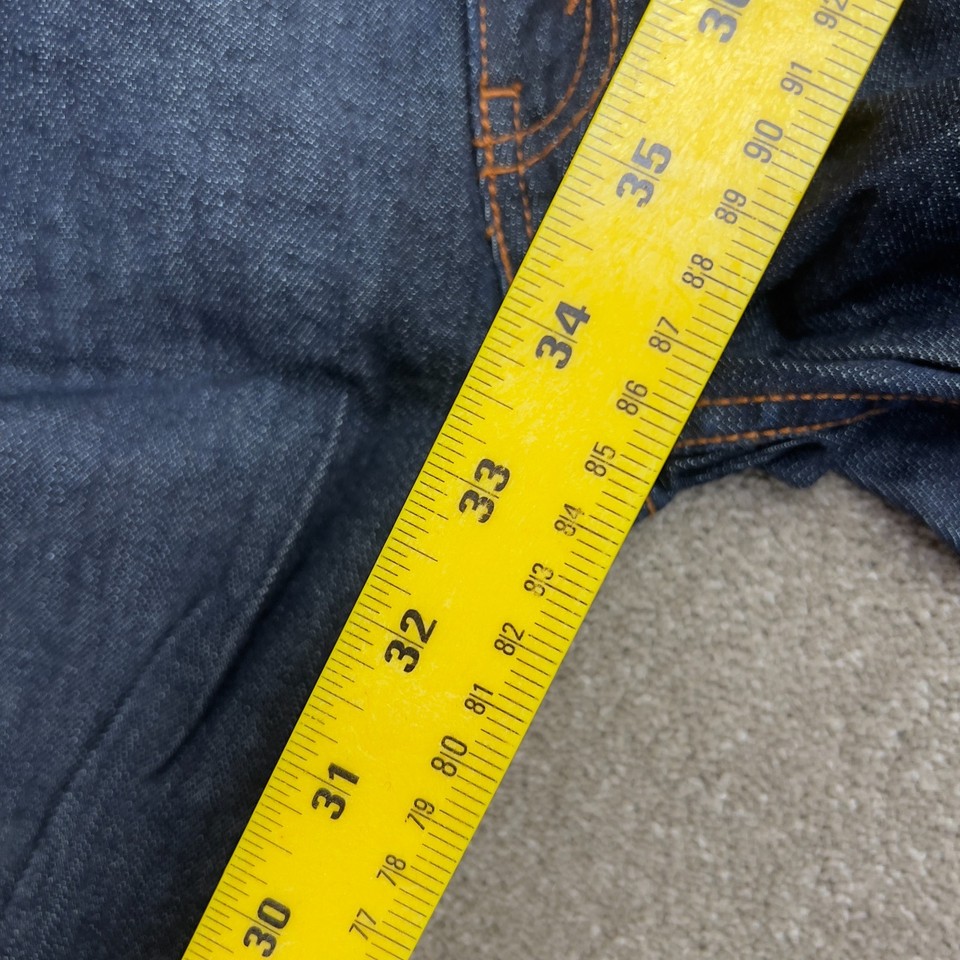 Levis 511 Selvedge jeans Slim straight fit Mens size W34 L34 dark blue ...