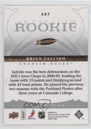 2009-10 Upper Deck Artifacts Silver Spectrum /25 Brian Salcido #187 ...