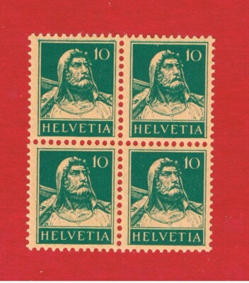 Switzerland #168C MNH OG block of 4 William Tell Free s/H | eBay