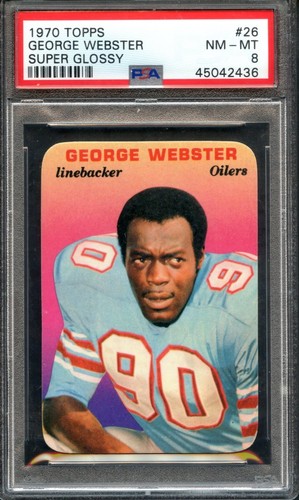 1970 Topps Super Glossy #26 George Webster PSA 8 Houston Oilers 2436 | eBay