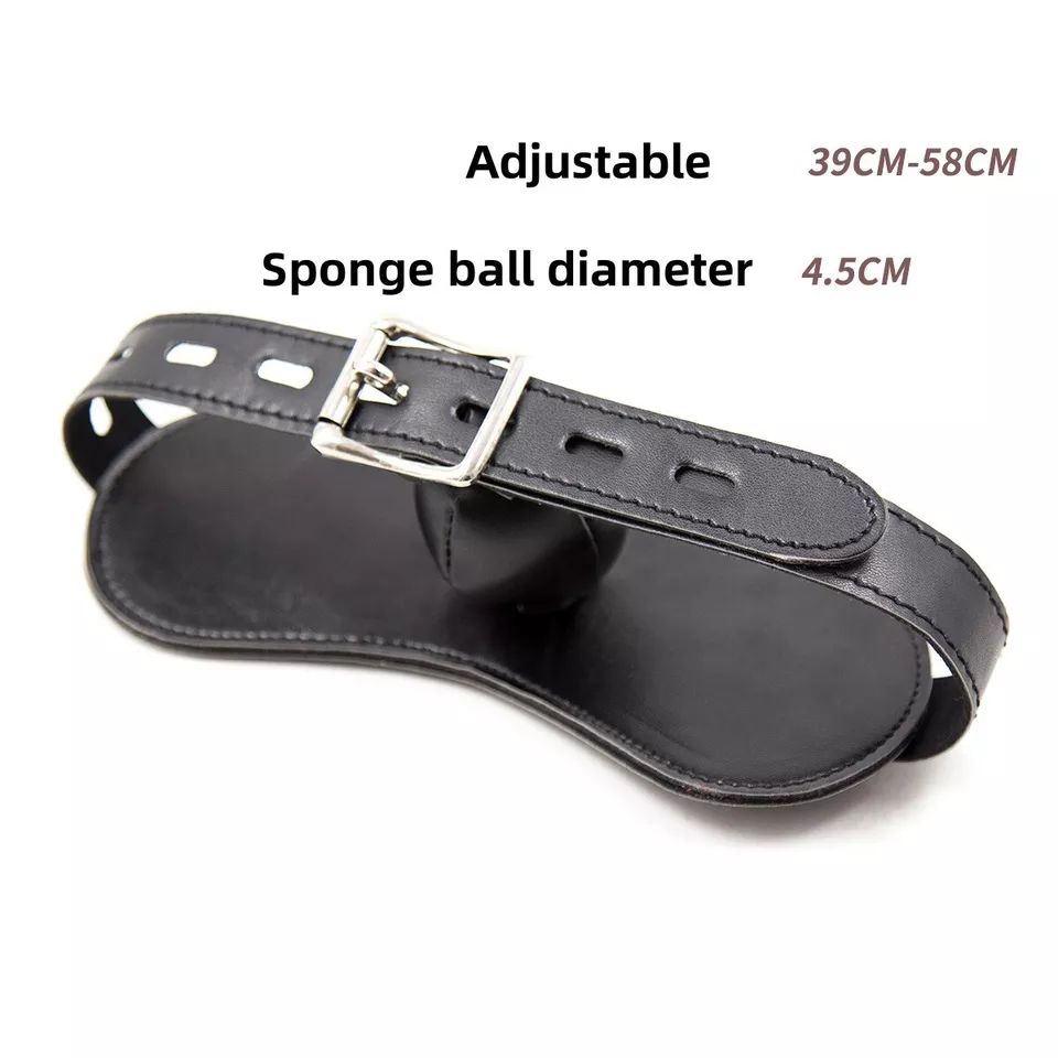Big Sponge Ball Panel Mouth Gag Oral Stuffer Bondage Belt Restraint ...