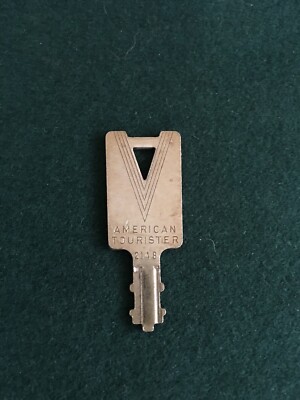 American Tourister 2148 Presto Luggage Trunk Key Vintage Antique Chest ...