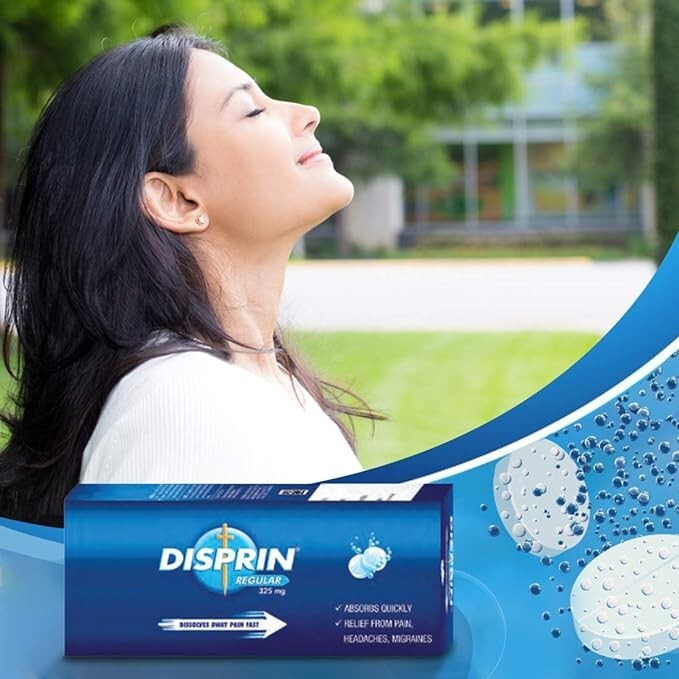 Disprin Regular (120 tablets) Effervescent Tablet, For Headache & Pain ...