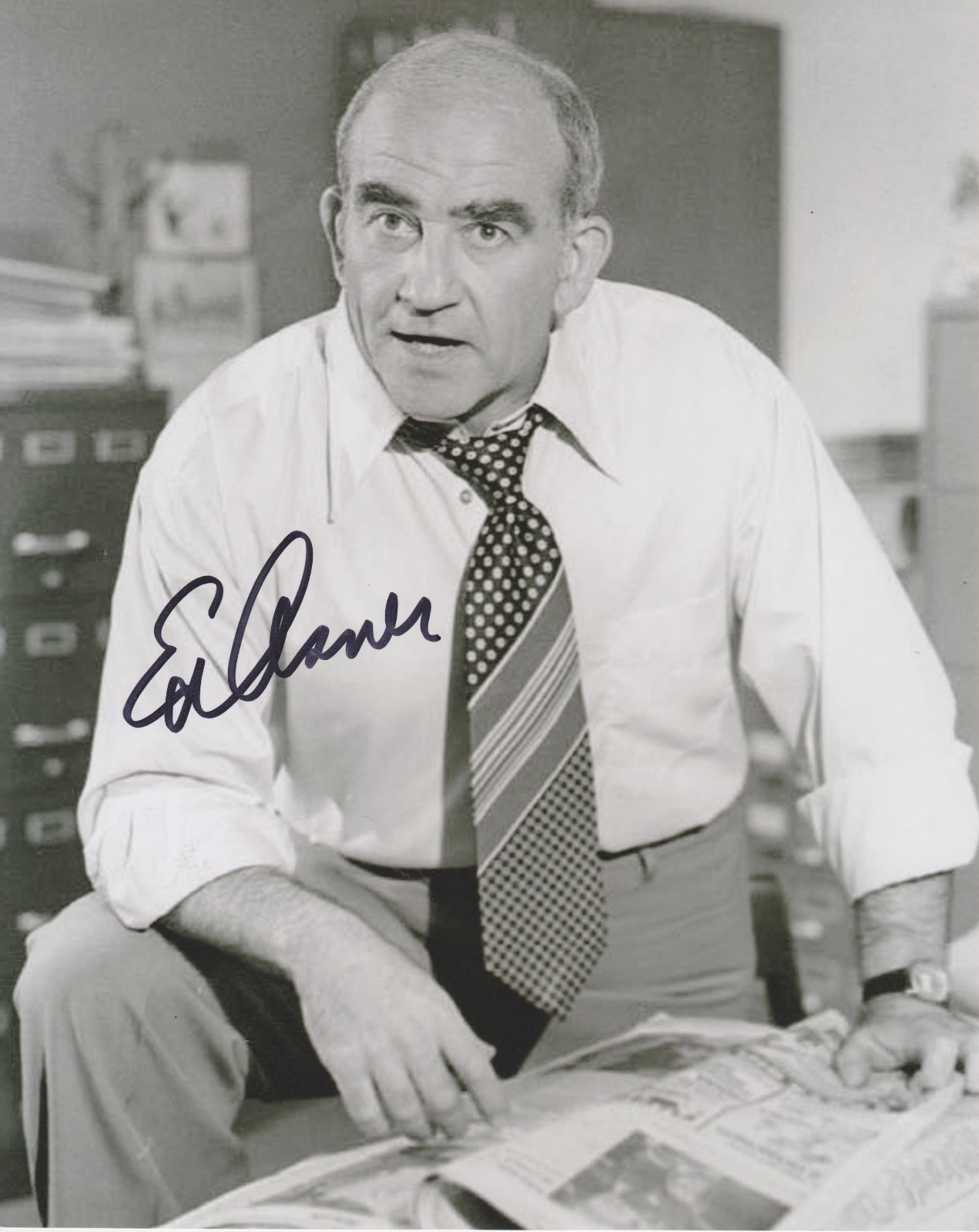 Ed Asner Lou Grant In Person Signed 8X10 Photo At HShow | eBay